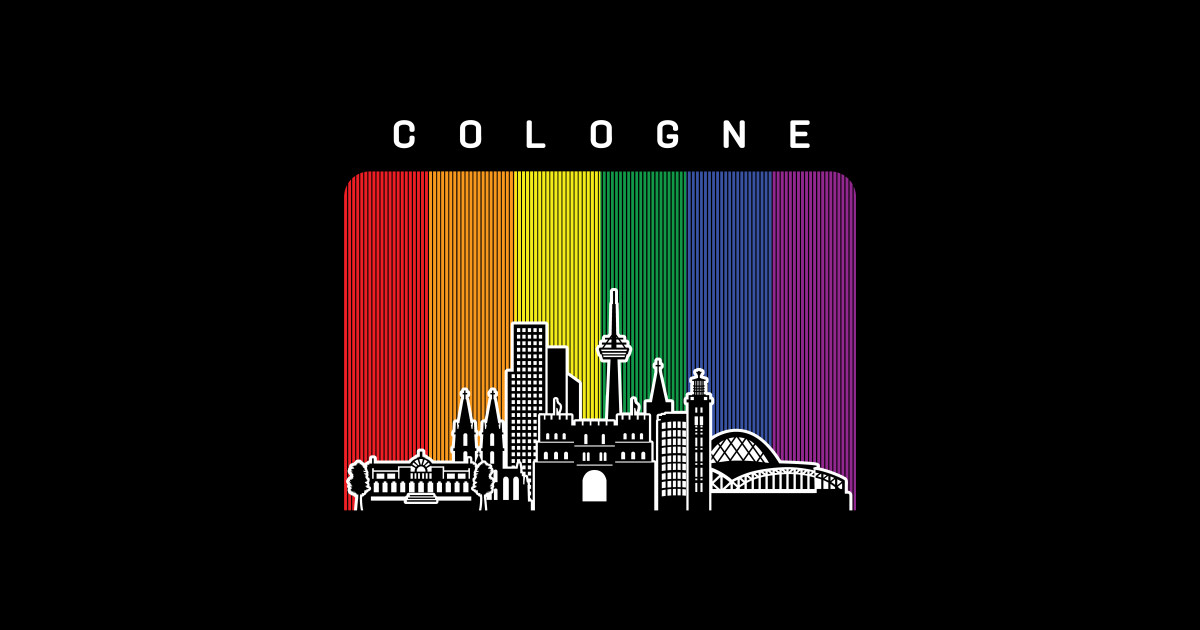 Cologne LGBT Rainbow Flag - Cologne - Sticker | TeePublic