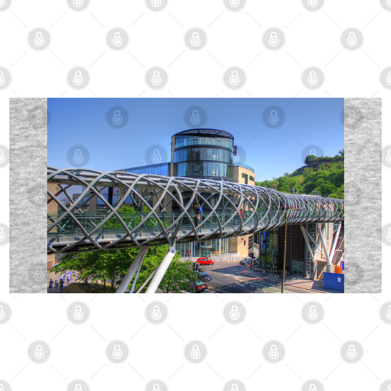 Bendy Bridge - Leith Street Footbridge - T-Shirt | TeePublic