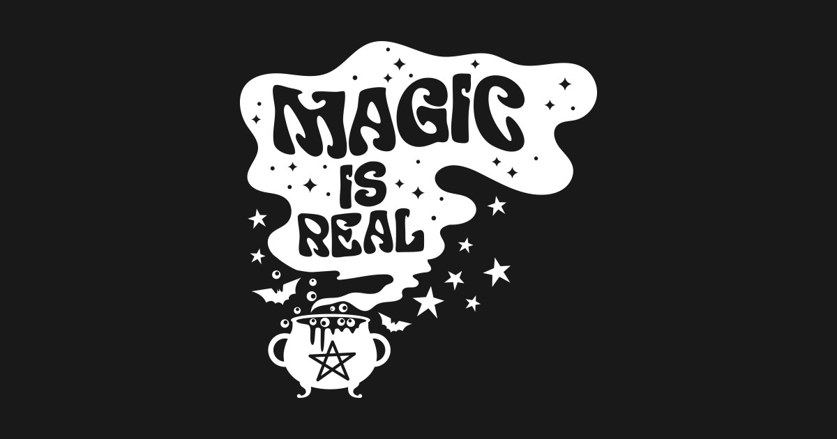 Magic Is Real Halloween Witch Cauldron - Halloween - T-Shirt | TeePublic