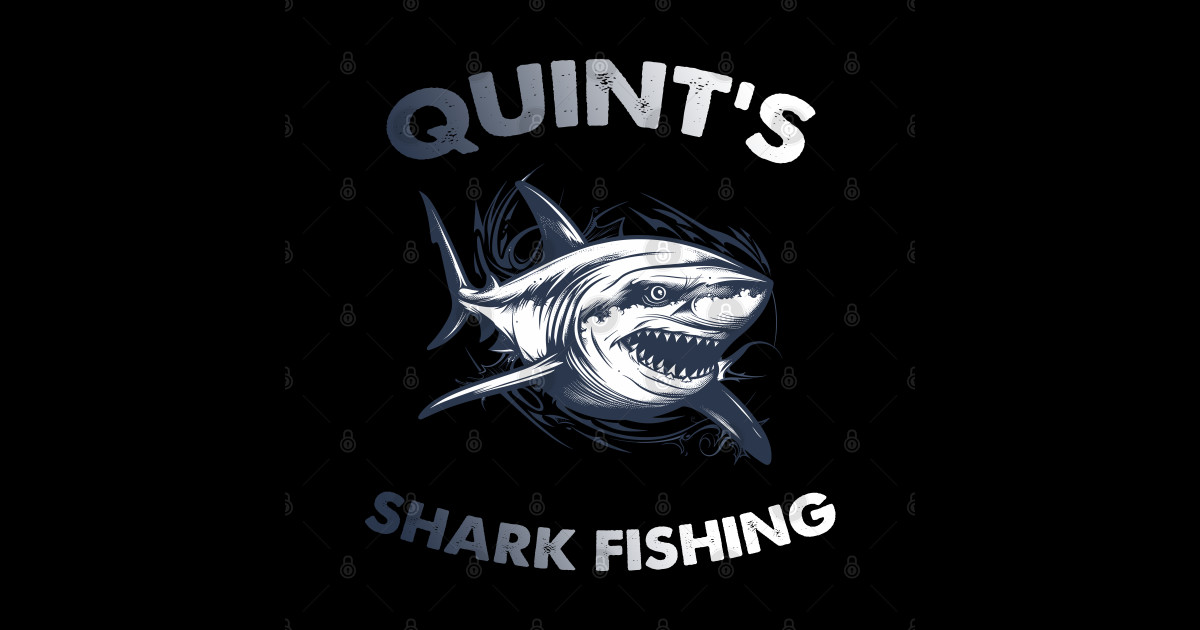 Jaws Quint's Shark Fishing - Jaws Quints Shark Fishing - Sticker ...