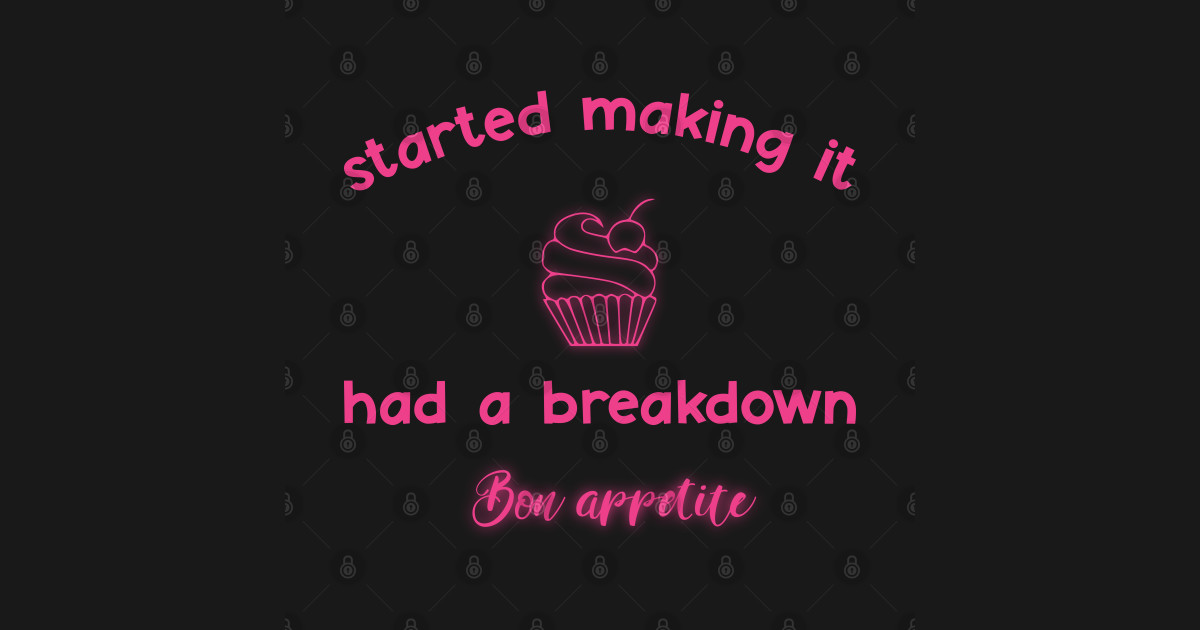 started making it, had a breakdown. Bon appetite - Great British Bake ...