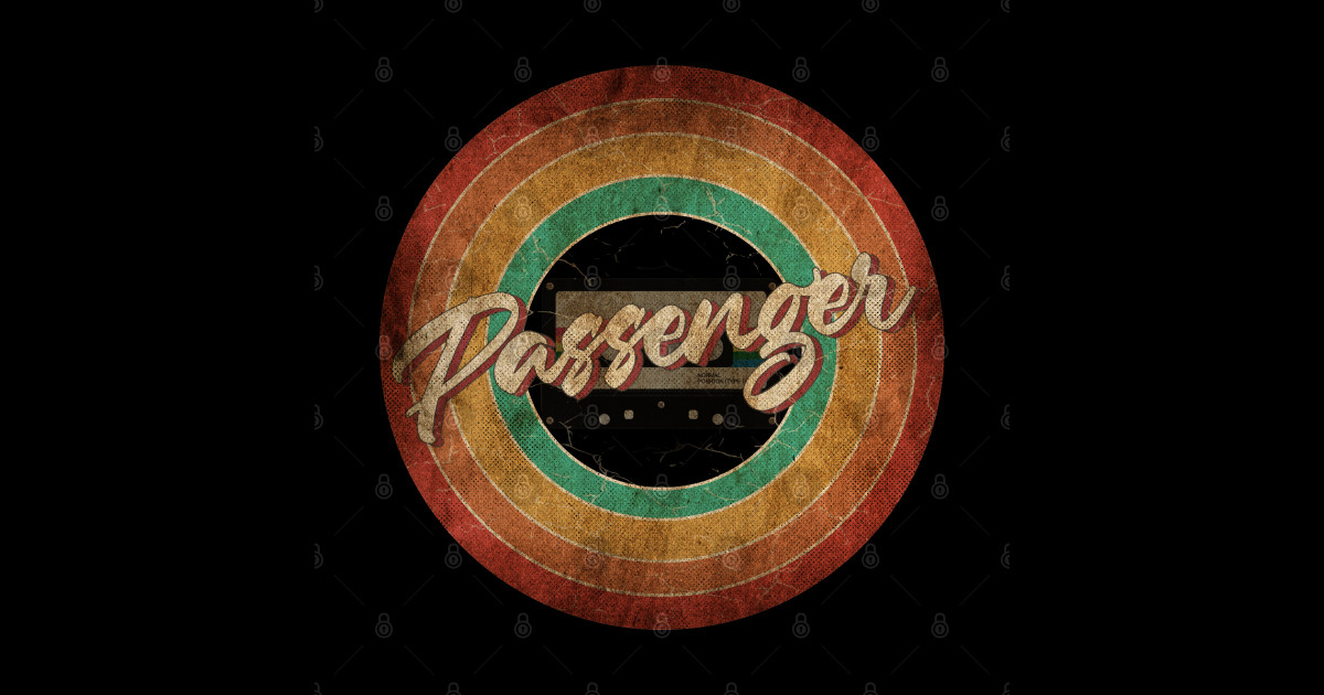 Passenger Vintage Circle Art - Passenger - Sticker | TeePublic