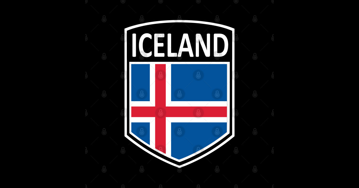 Flag Shield - Iceland - Iceland - Sticker | TeePublic