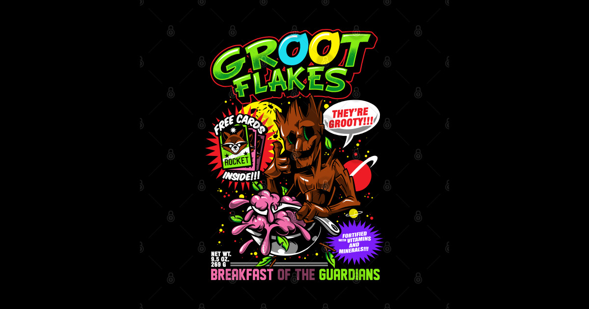 Breakfast with the Guardians - Guardians Of The Galaxy - Sticker ...