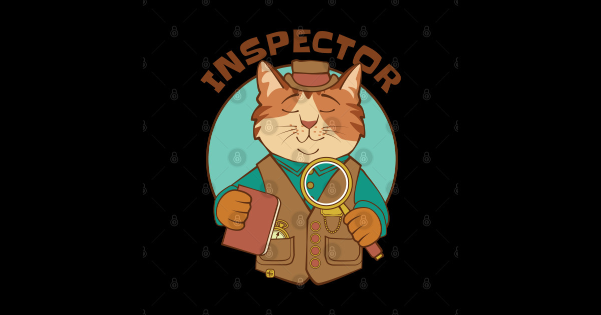 Inspector Cat - Inspector - T-Shirt | TeePublic