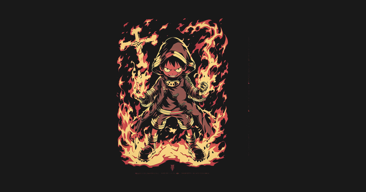 Fire Force Shinra Adolla Burst Art - Fire Force - T-Shirt | TeePublic