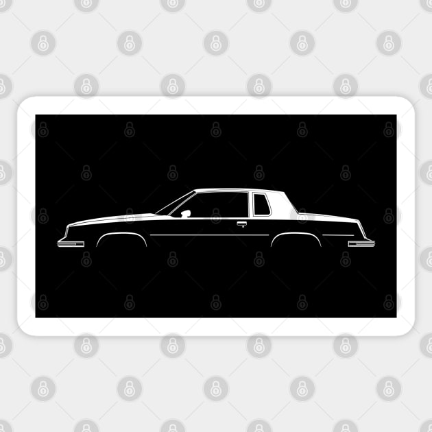 Oldsmobile Cutlass Supreme Coupe (1983) Silhouette - Oldsmobile Cutlass ...
