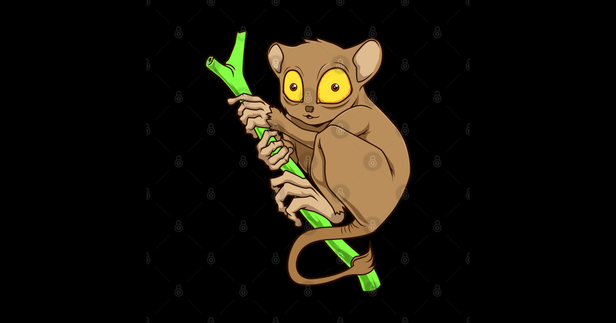 Kawaii Tarsier - Kawaii Tarsier - Sticker | TeePublic