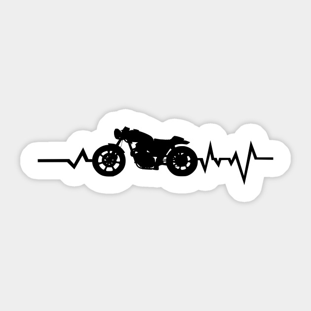 Motorcycle Motorbike Vintage Heartbeat Heart Rate - Heartbeat ...