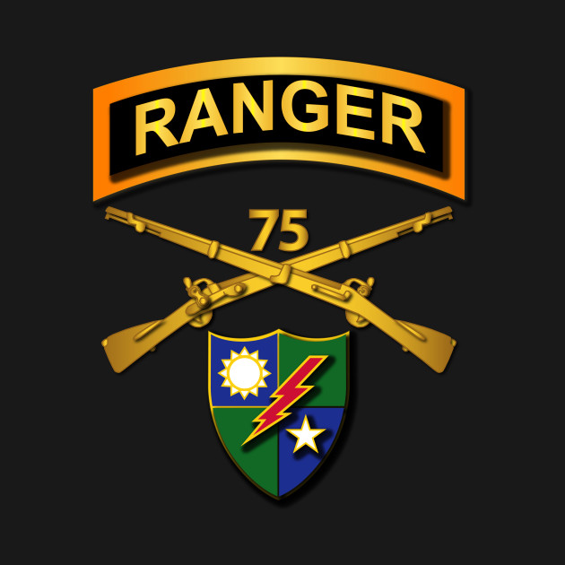 75th Infantry Regiment (Ranger) Branch w Ranger Tab w DUI - Hq - T ...