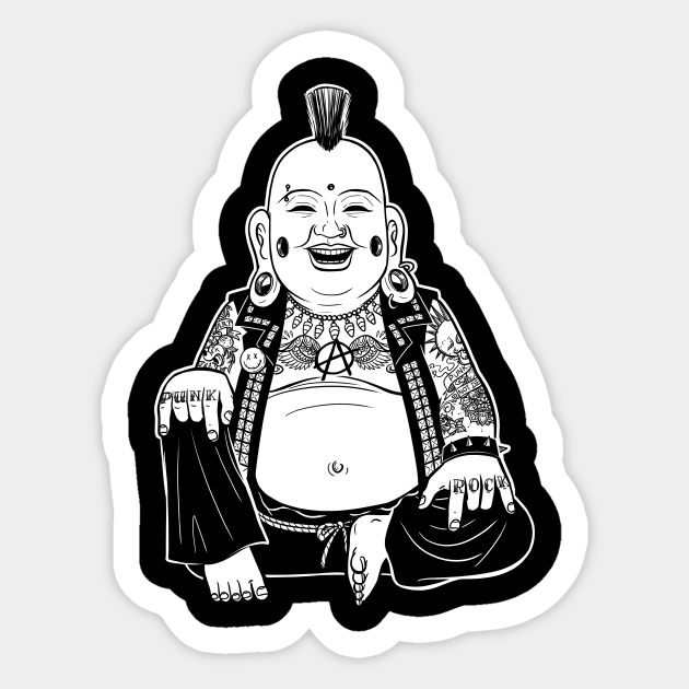 Punk Buddha with cool Piercing Expander and Tattoos - Punk Buddha ...
