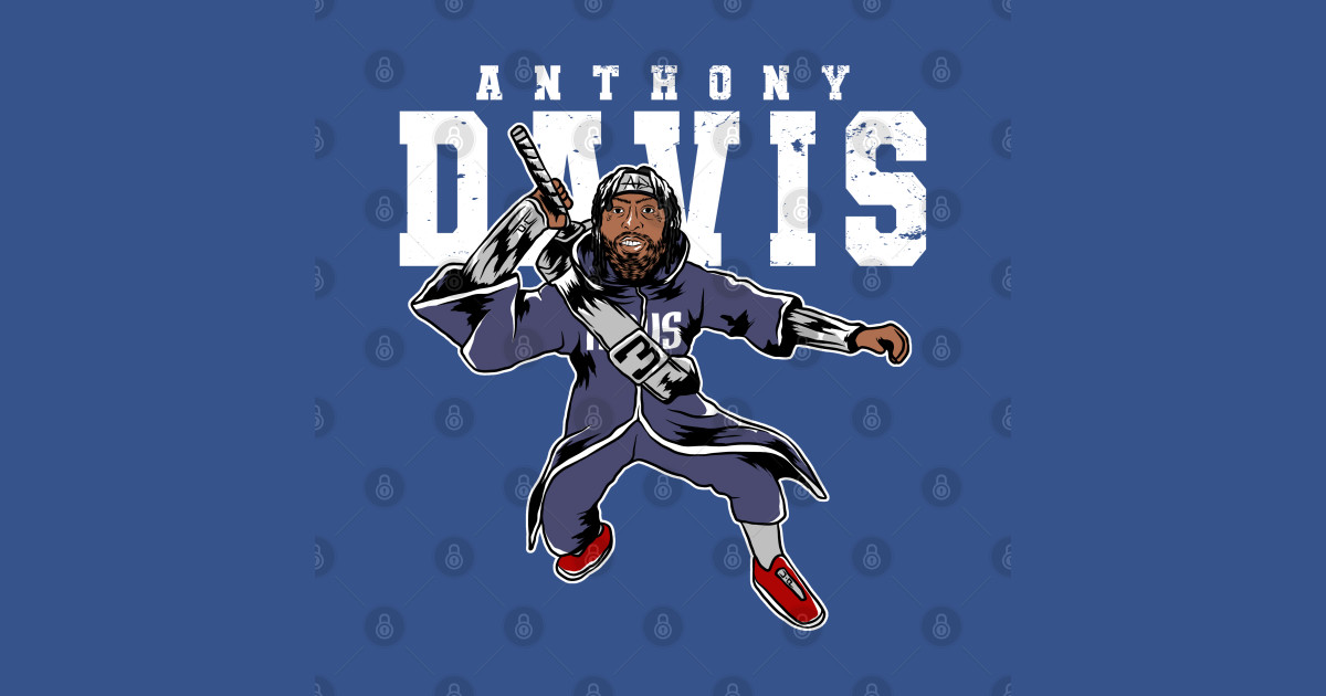 Anthony Davis With Kisame Mavs Cloak Cartoon - Basketball - T-Shirt ...