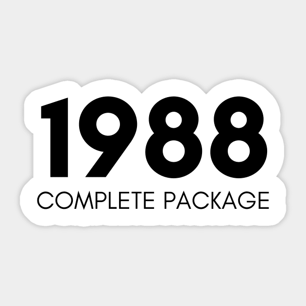1988 Complete Package - 1988 - Sticker | TeePublic