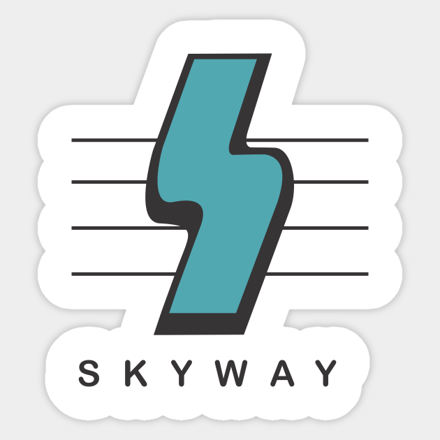 skyway bmx logo - Skyway - Sticker | TeePublic
