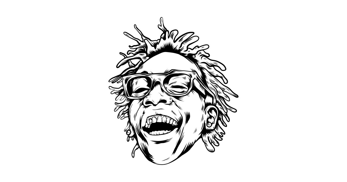 Cool laugh out loud dude with perfect teeth illustration - Slluks - T ...