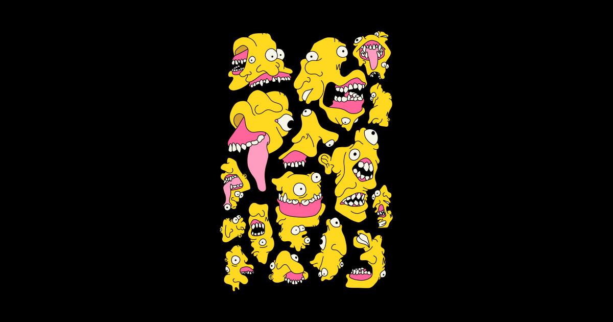 Strange Yellow Creature Parade - Simpsons - Sticker | TeePublic