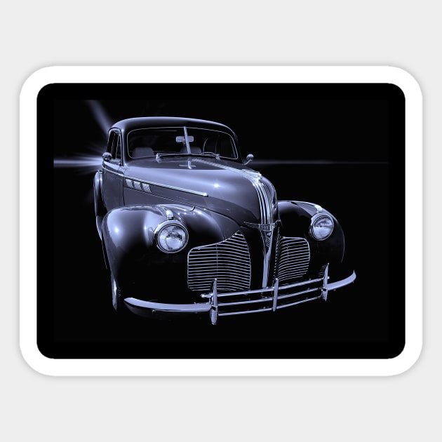 1940 Pontiac Torpedo Coupe B&W - Automotive - Sticker | TeePublic