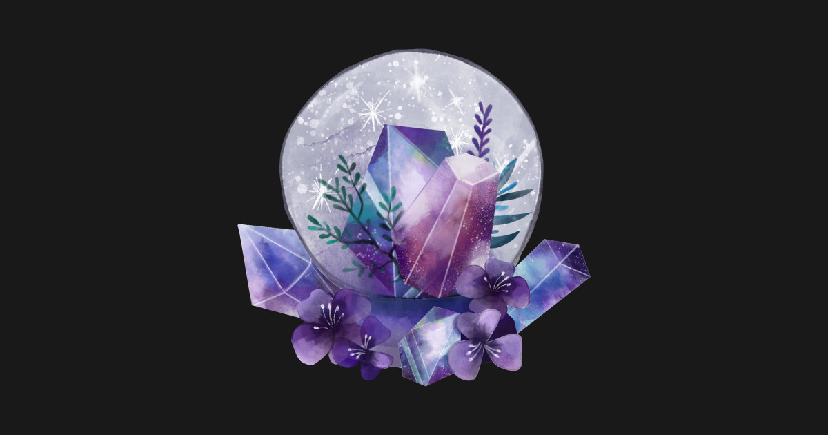 Crystal Gazing And Magical Powers Within - Crystals - T-Shirt | TeePublic