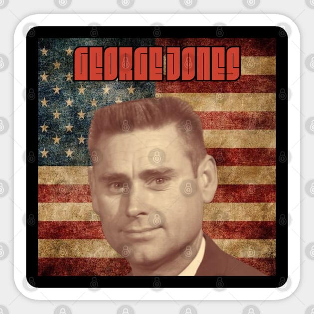 George Jones / Country Music - George Jones - Sticker | TeePublic