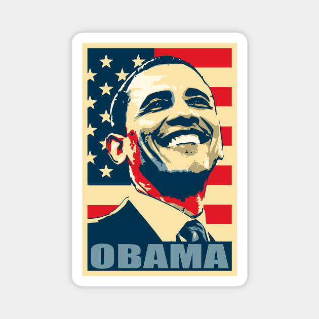 Barack Obama Poster Pop Art - Barack Obama - Magnet | TeePublic