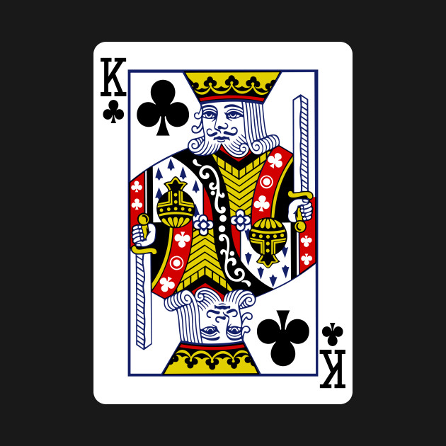 King Of Clubs Playing Card King Of Clubs T Shirt Teepublic