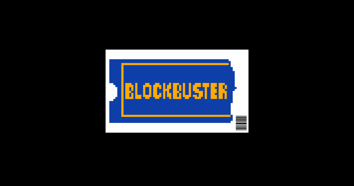 Blockbuster Pixel VHS - Blockbuster - Sticker | TeePublic