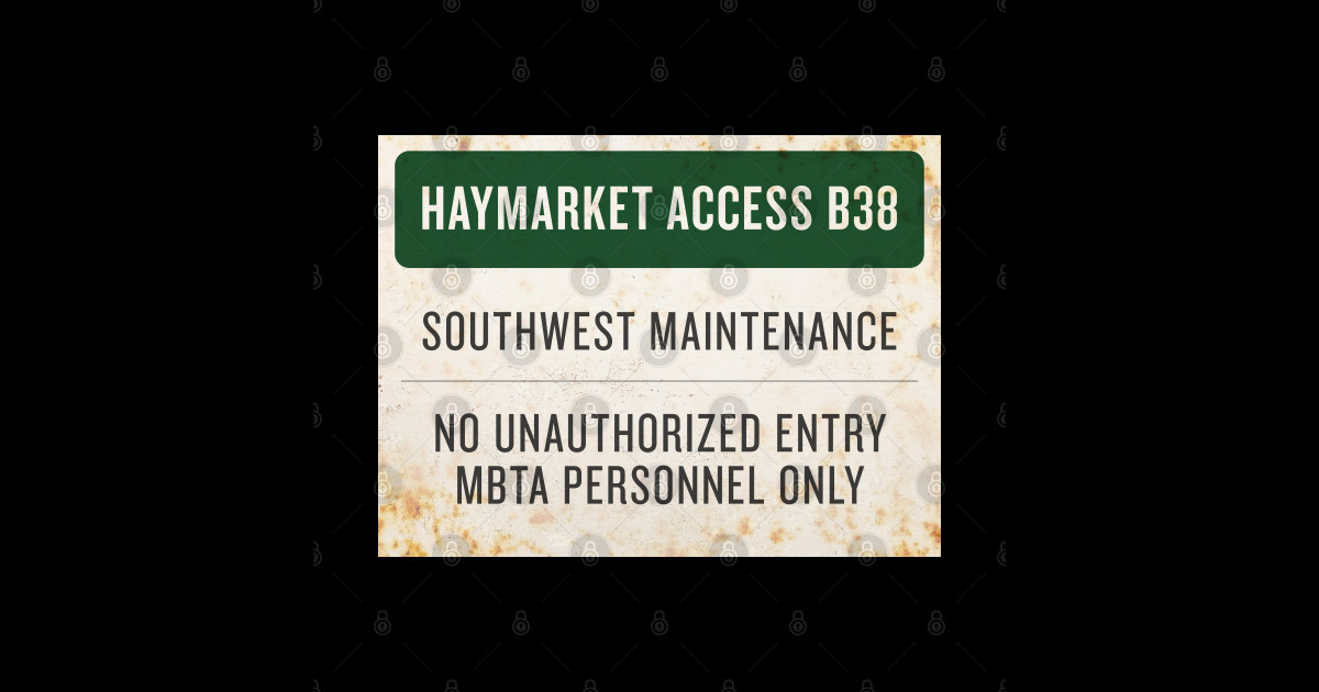 Haymarket Access Sign - Haymarket - Sticker | TeePublic