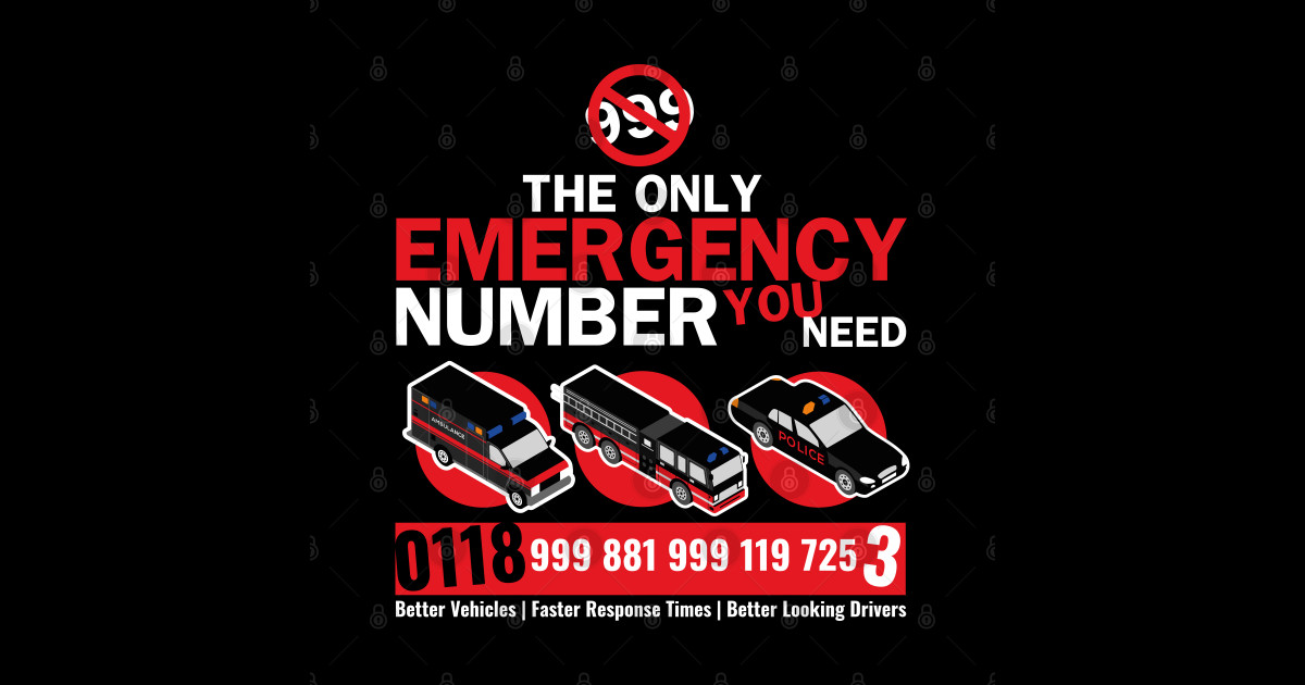 The all new Emergency Number - The It Crowd - Sticker | TeePublic