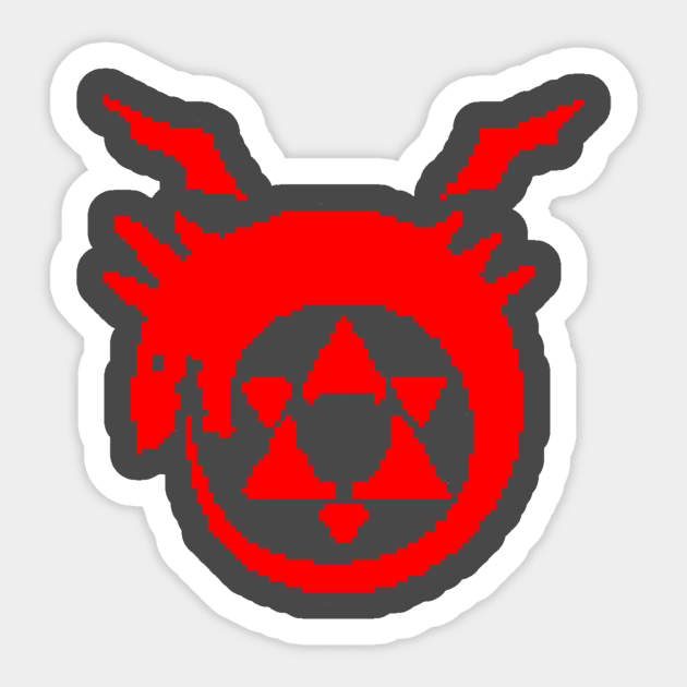 Ouroboros FMA Pixel Art - Ouroboros - Sticker | TeePublic