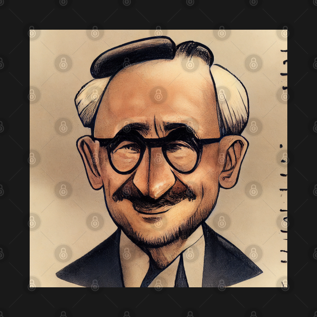 Friedrich A Hayek | Cartoon style - Friedrich Hayek - T-Shirt | TeePublic