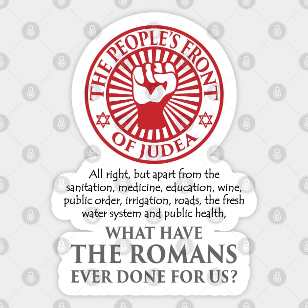 The People's Front of Judea - Life Of Brian - Sticker | TeePublic