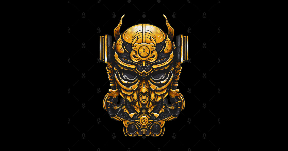 GOLD ETHEREAL MASK V2 - Skull - Sticker | TeePublic