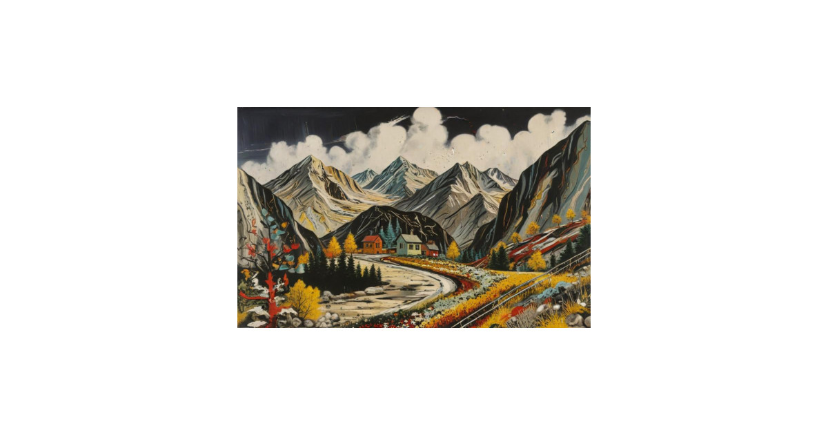 Swiss Winter, Jackson Pollock Style - Swiss Winter - T-Shirt | TeePublic