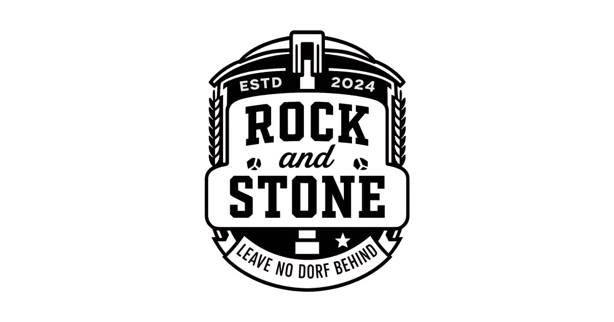 Rock and Stone Crest – Unity & Strength Emblem for True Miners - Rock ...