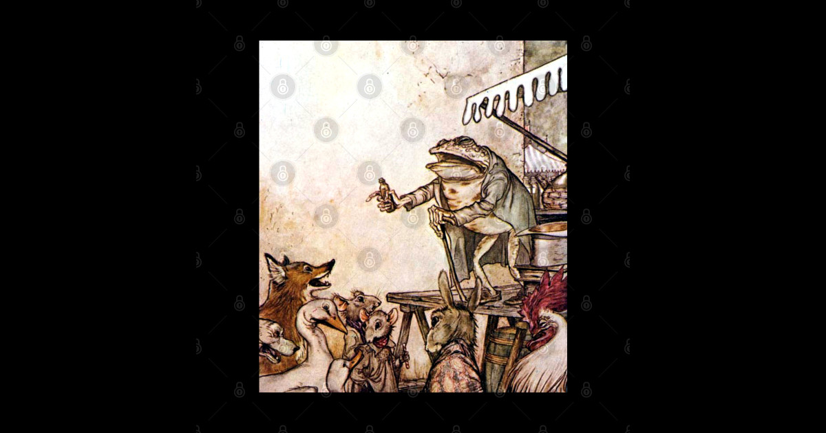 The Quack Frog - Arthur Rackham - Quack Frog - Sticker | TeePublic