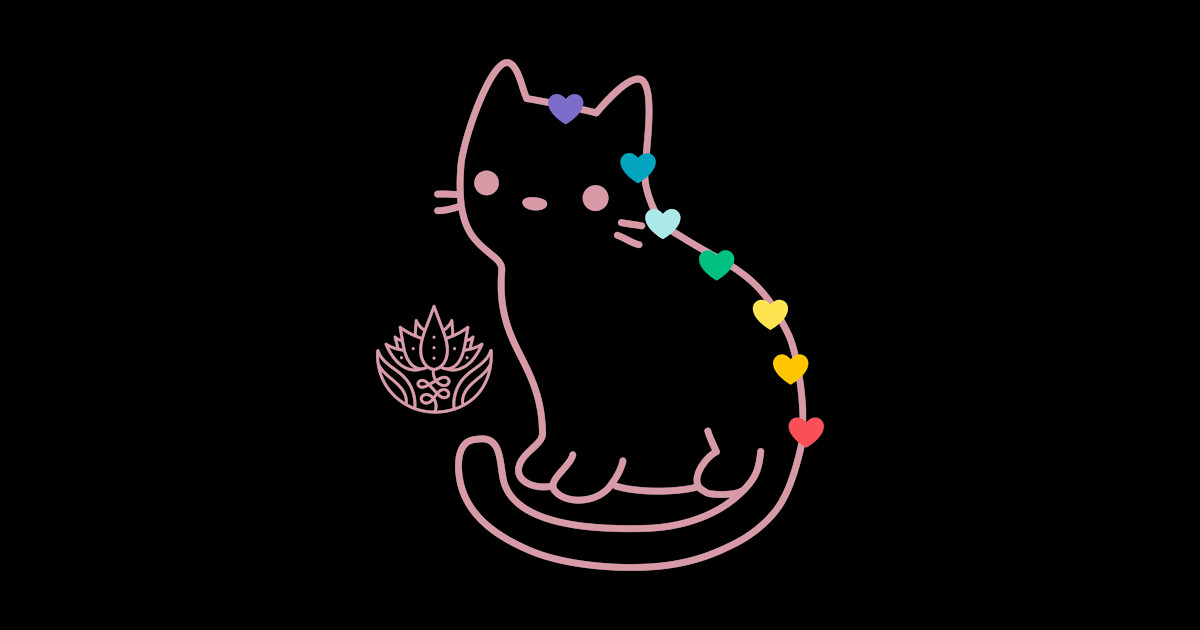 Chakra Cat - Chakra Cat - Sticker | TeePublic