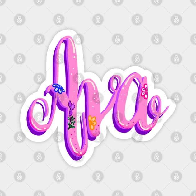 Ava cursive lettering The top 10 best Personalized Custom Name gift ...