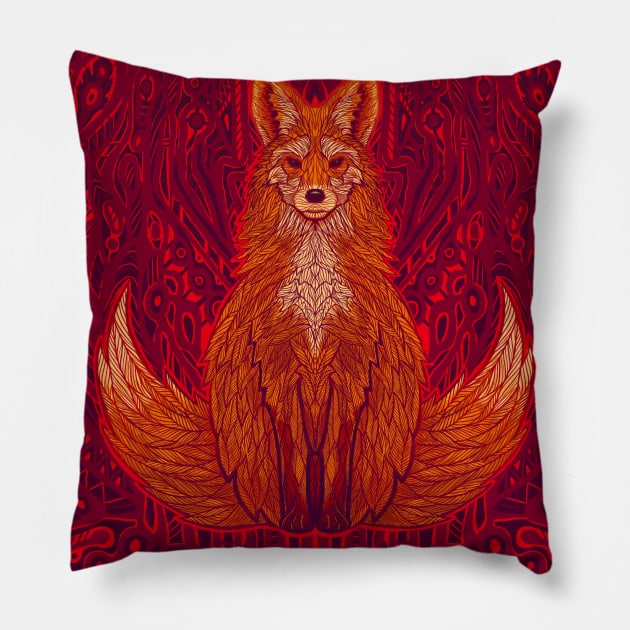 Red Fox Spirit - Fox - Pillow | TeePublic