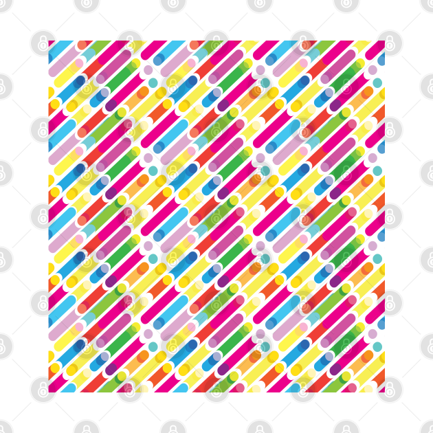 Rainbow Diagonal Lines Pattern Pop Art - Rainbow Diagonal Lines Pattern ...