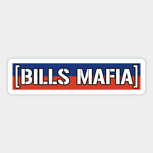 Bills Mafia Hoon - Blue/ Red w/BK outline - Bills Mafia - Sticker ...