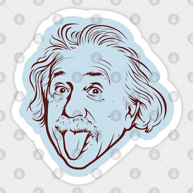 Fanart Albert Einstein - Albert Einstein - Sticker | TeePublic