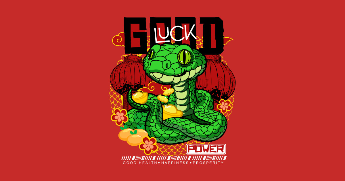 Good Luck Snake - Year Of The Snake - T-Shirt | TeePublic