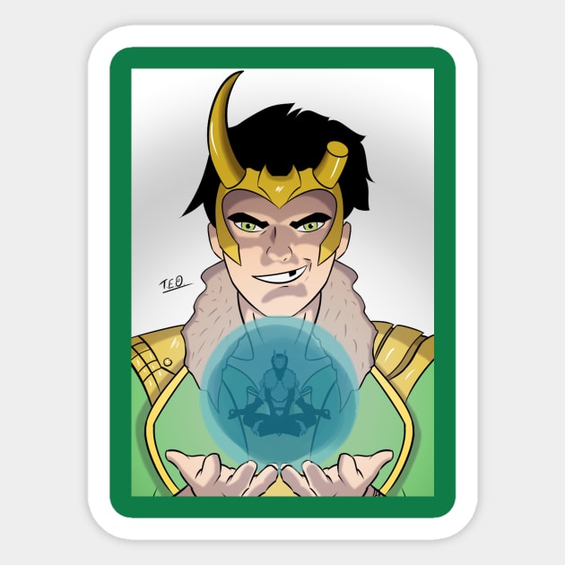 Loki, God of Stories. - Loki - Sticker | TeePublic