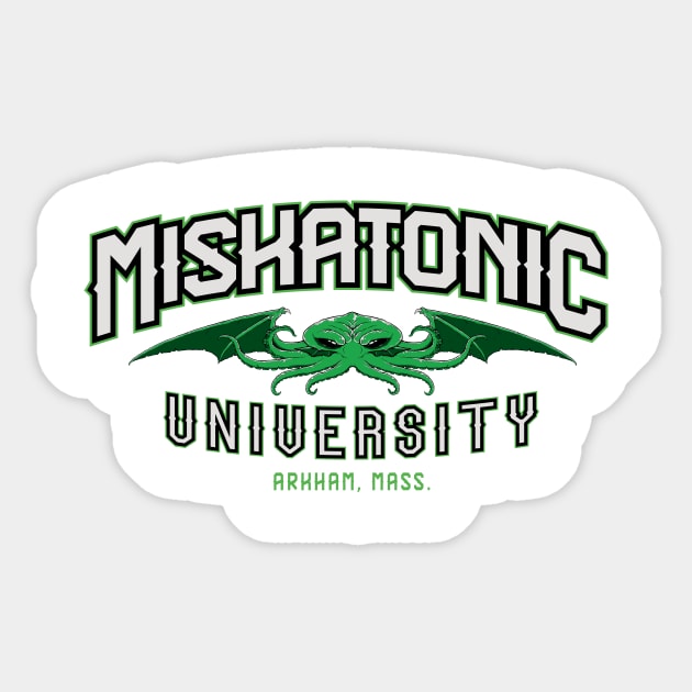Miskatonic University - Arkham - Sticker | TeePublic