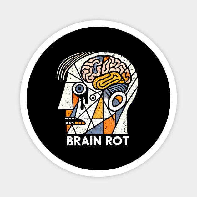 Brain Rot – Word of the Year Humor Design - Brainrot - Magnet | TeePublic