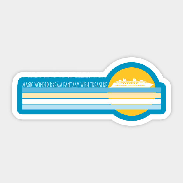 Cruising with DCL - Disney Cruise Line - Sticker | TeePublic