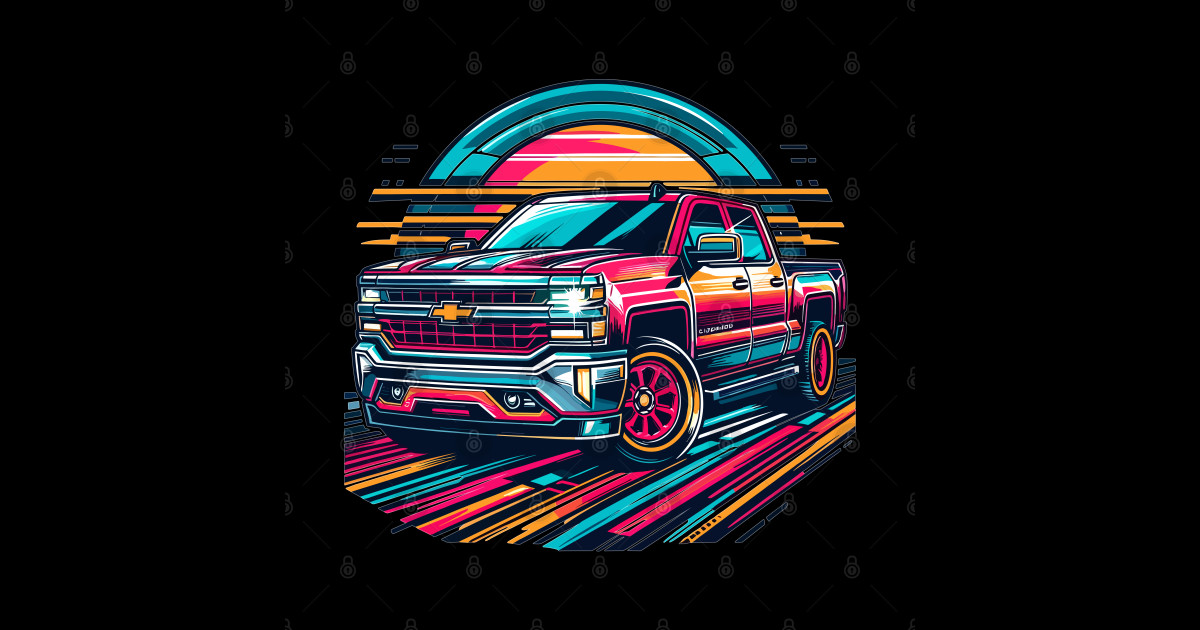 Chevrolet Silverado - Chevrolet Silverado - Sticker | TeePublic