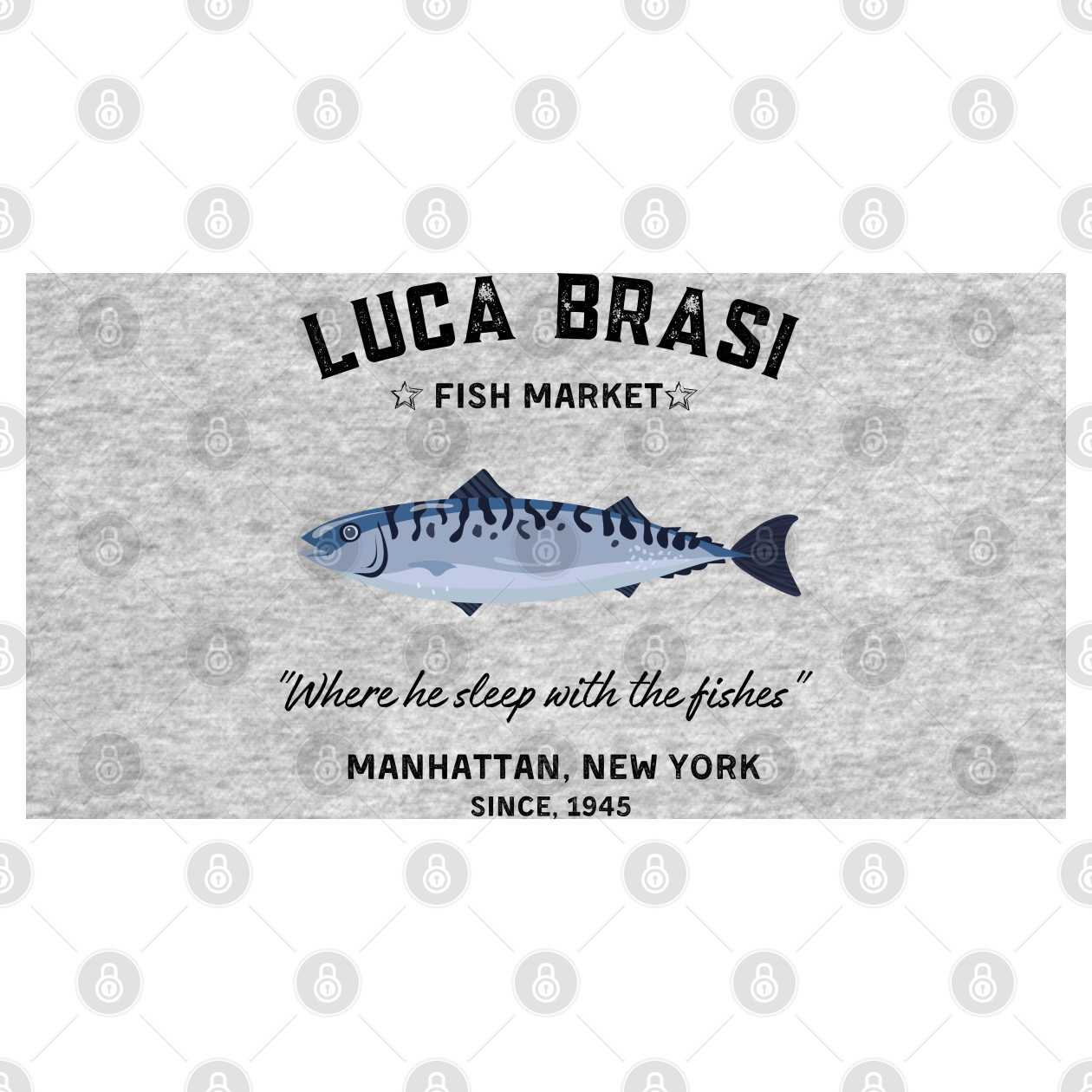 Funny The Godfather Luca Brasi Fish Market Cool - Luca Brasi - T-Shirt ...
