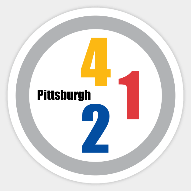 412 Pittsburgh Logo - 412 Pittsburgh - Sticker | TeePublic