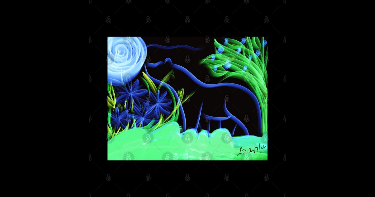 Blue Spirit Bear - Bear - Sticker | TeePublic